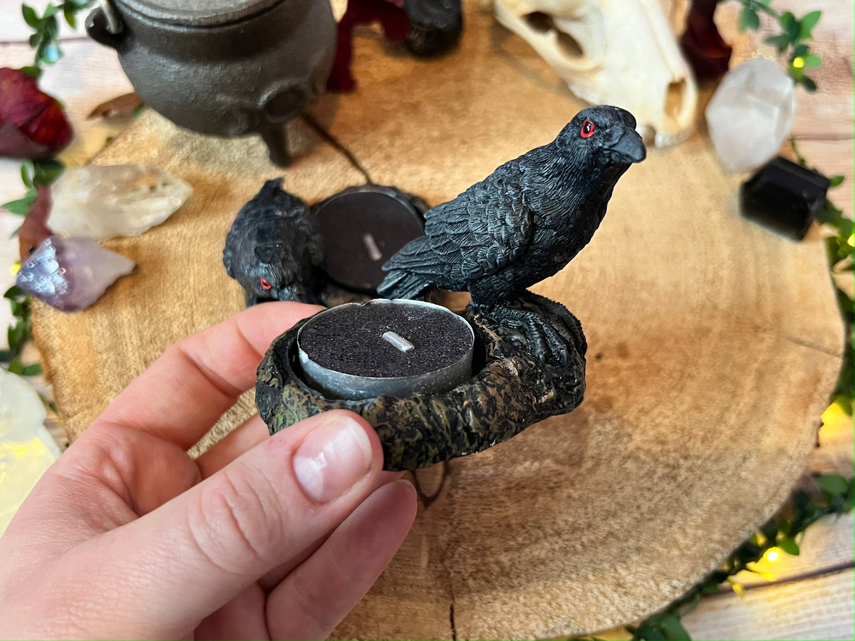 Crow Tea Light Holders – The Crow's Cauldron