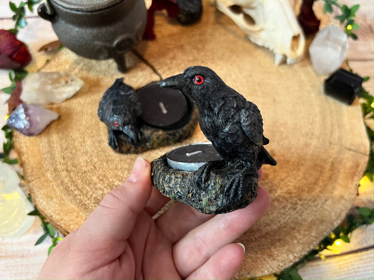Crow Tea Light Holders – The Crow's Cauldron