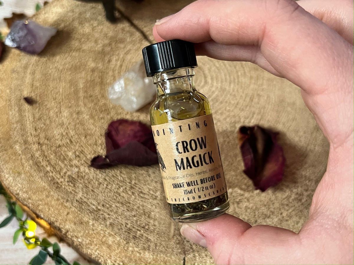 Crow Magick- Conjure Oil – The Crow's Cauldron